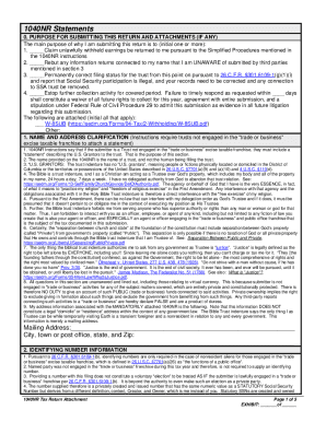 Fillable Online 1040NR Attachment, Form #09.077 Fax Email Print - pdfFiller