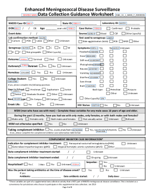Fillable Online Enhanced Meningococcal Disease Surveillance Data ...
