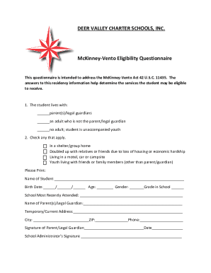 Fillable Online Residency Information Form Fax Email Print - pdfFiller