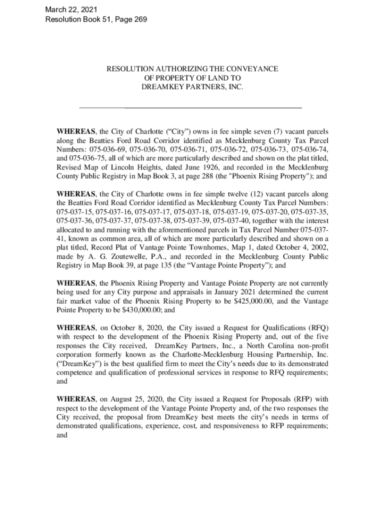 Fillable Online resolution adding streets to the town's street system Fax Email Print - pdfFiller