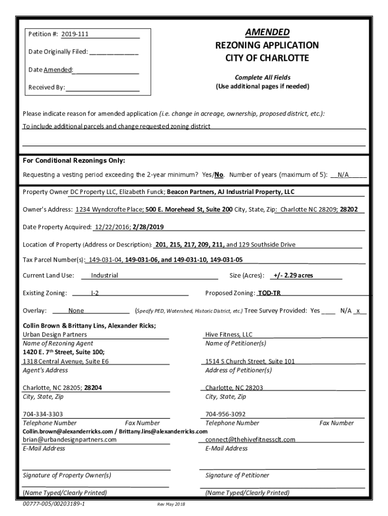 Fillable Online REQUEST Text amendment to Sections 15.2, 15.4.CC ...