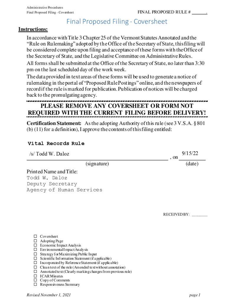 Fillable Online Administrative Procedure ActNational Archives Fax Email Print - pdfFiller