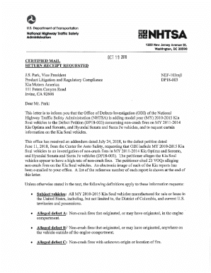 Fillable Online Standing General Order for Level 2 ADAS/ADS Incident ...