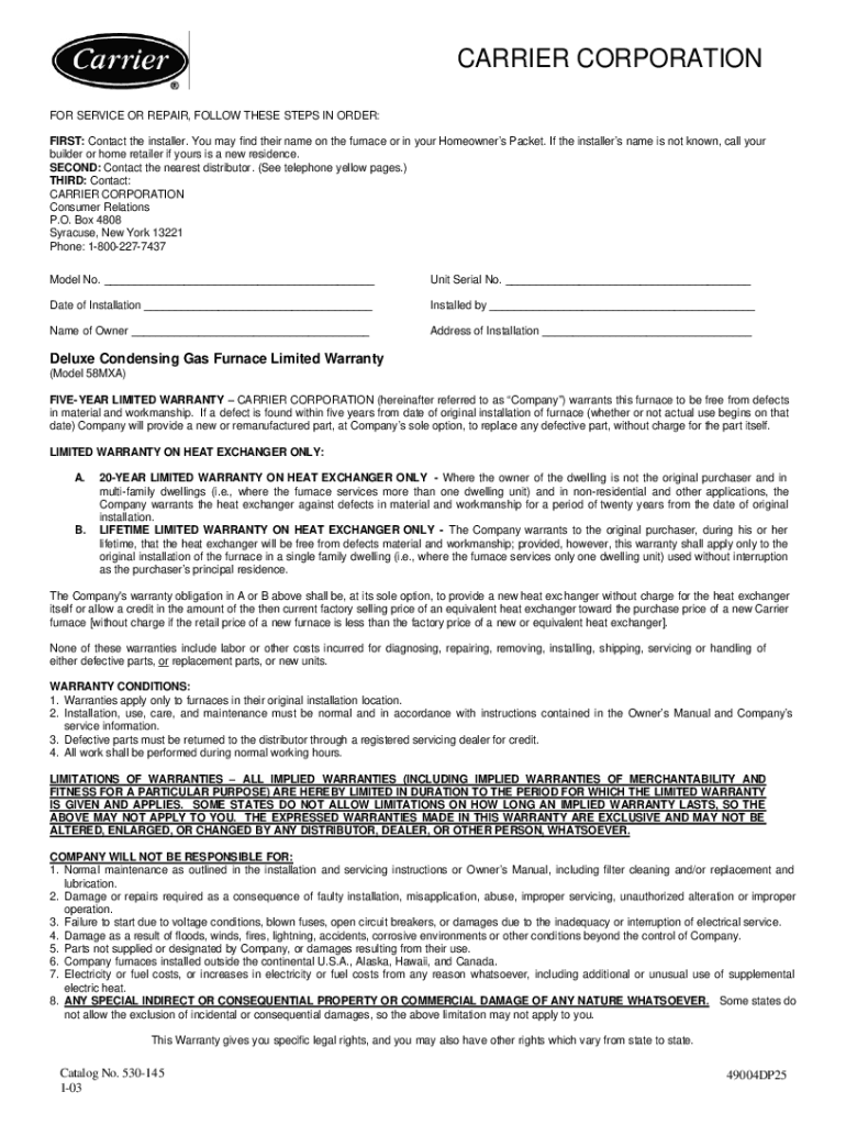 Fillable Online Air Conditioning System Installation Process From Start ...