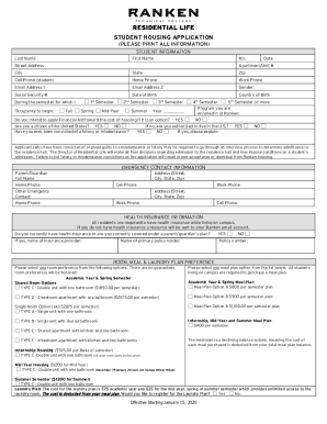 Fillable Online Revised 11/2019 RESIDENT MEDICAL HISTORY FORM Fax Email Print - pdfFiller
