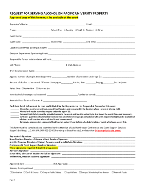 Fillable Online request for permission to serve alcohol Fax Email Print - pdfFiller