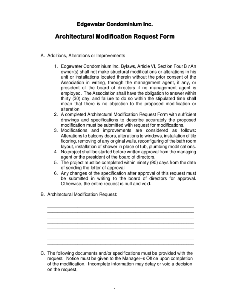 Fillable Online INDEX EXHIBIT C AMENDED BY LAWS OF EDGEWATER ... Fax ...