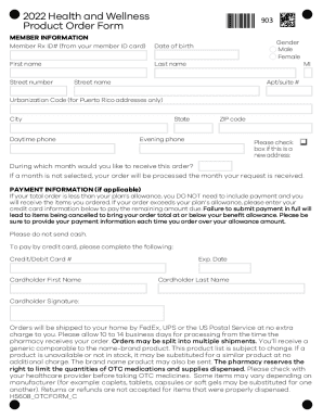 Fillable Online Over-the-counter health and wellness products Fax Email ...