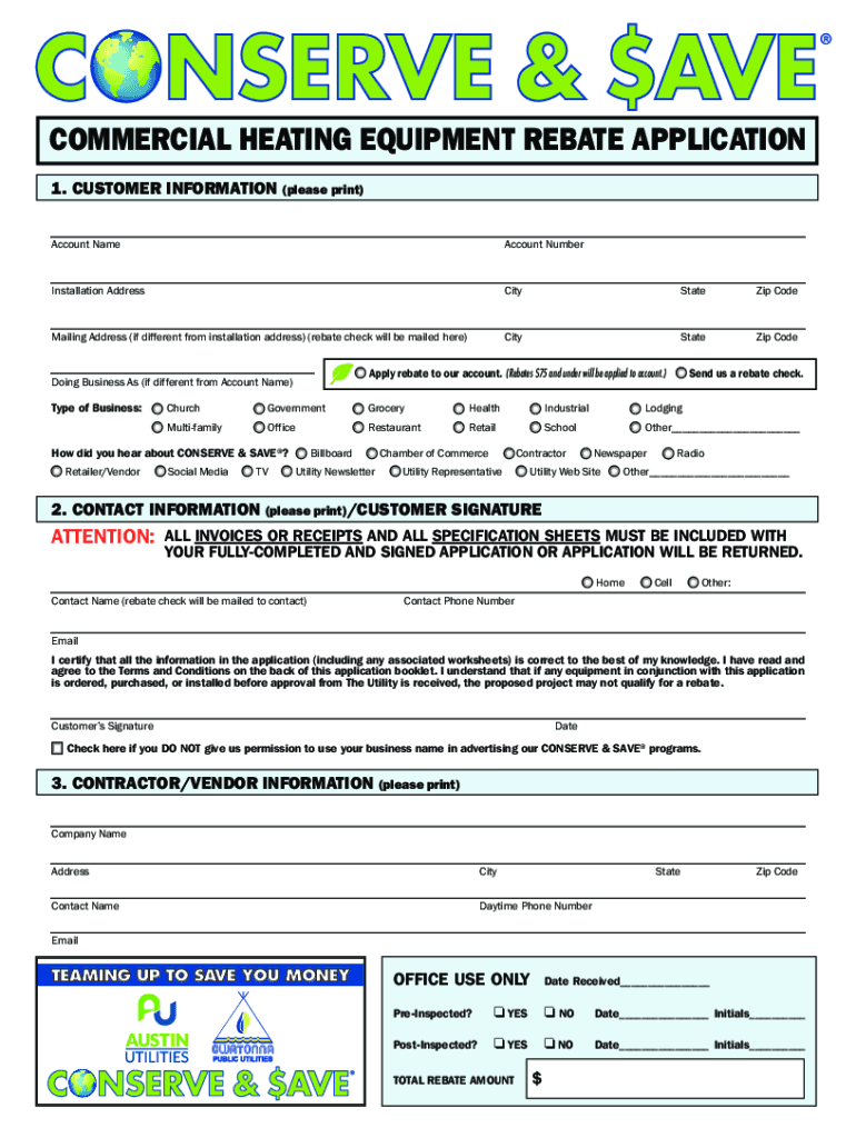 Fillable Online ELECTRIC HEAT PUMP REBATE APPLICATION Fax Email Print ...
