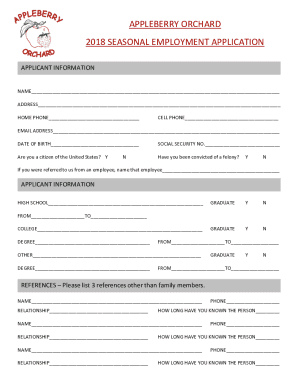 Fillable Online Employment Application - Circle Pines Fax Email Print ...