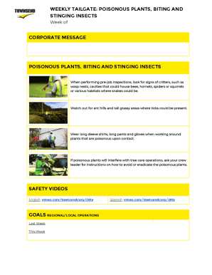 Fillable Online How to Keep Workers Safe from Insects and Bee Stings ...