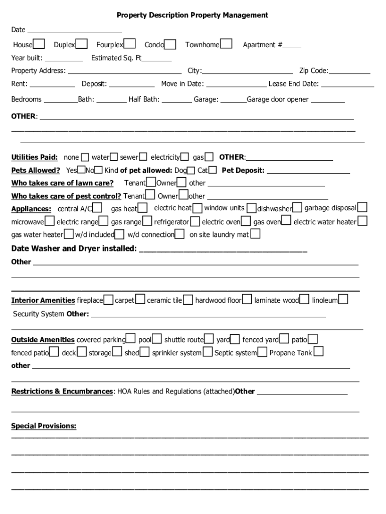 Fillable Online Welcome to Property Management in Oregon Fax Email ...