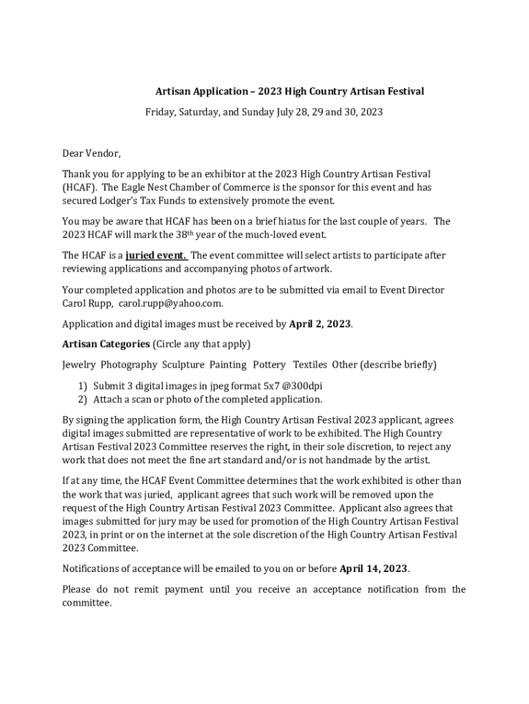 Fillable Online Clinch River Fall Antique Festival (Artisan Application) ... Fax Email Print ...