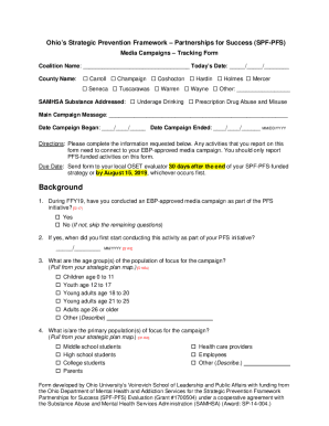 Fillable Online Partnerships for Success (SPF-PFS) Prevention Education ...