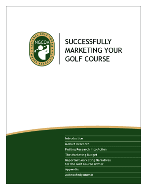 Fillable Online SUCCESSFULLY MARKETING YOUR GOLF COURSE Fax Email Print ...