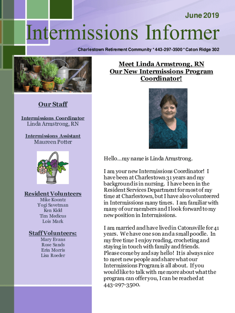 Fillable Online Intermissions Informer Fax Email Print - pdfFiller