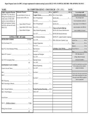 Fillable Online Detail for CIP Code 11.0701 - NCES - Department of ...