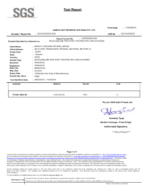 Fillable Online ****End of Report**** Fax Email Print - pdfFiller