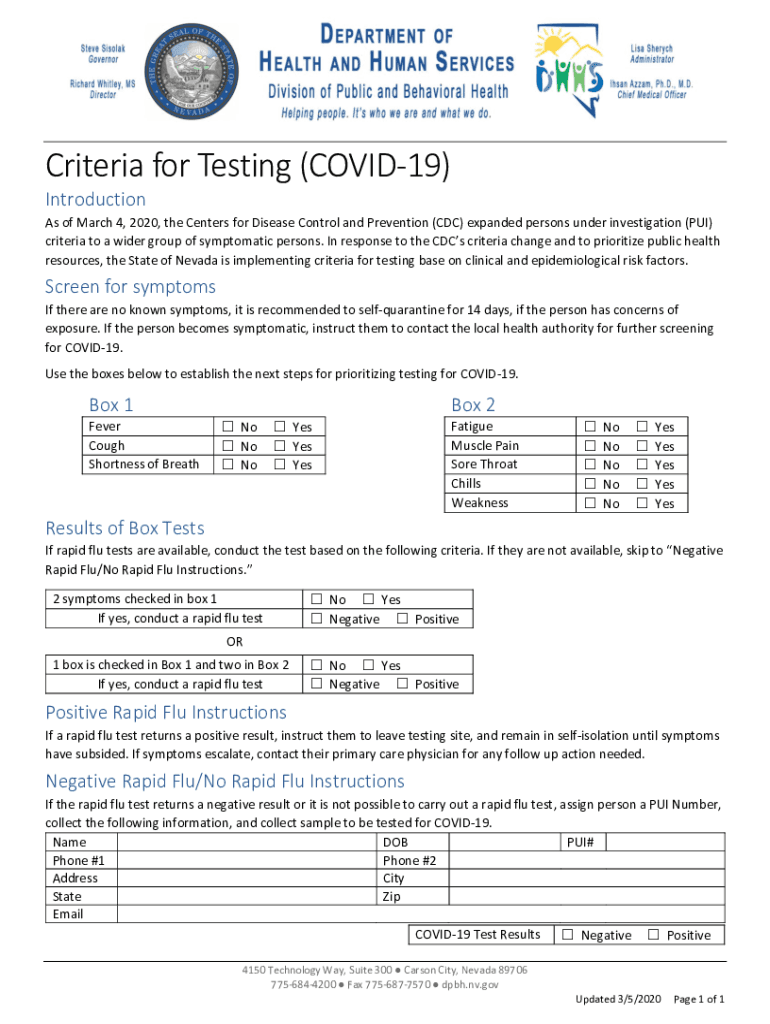 Fillable Online Evolving global and national criteria for identifying a ...