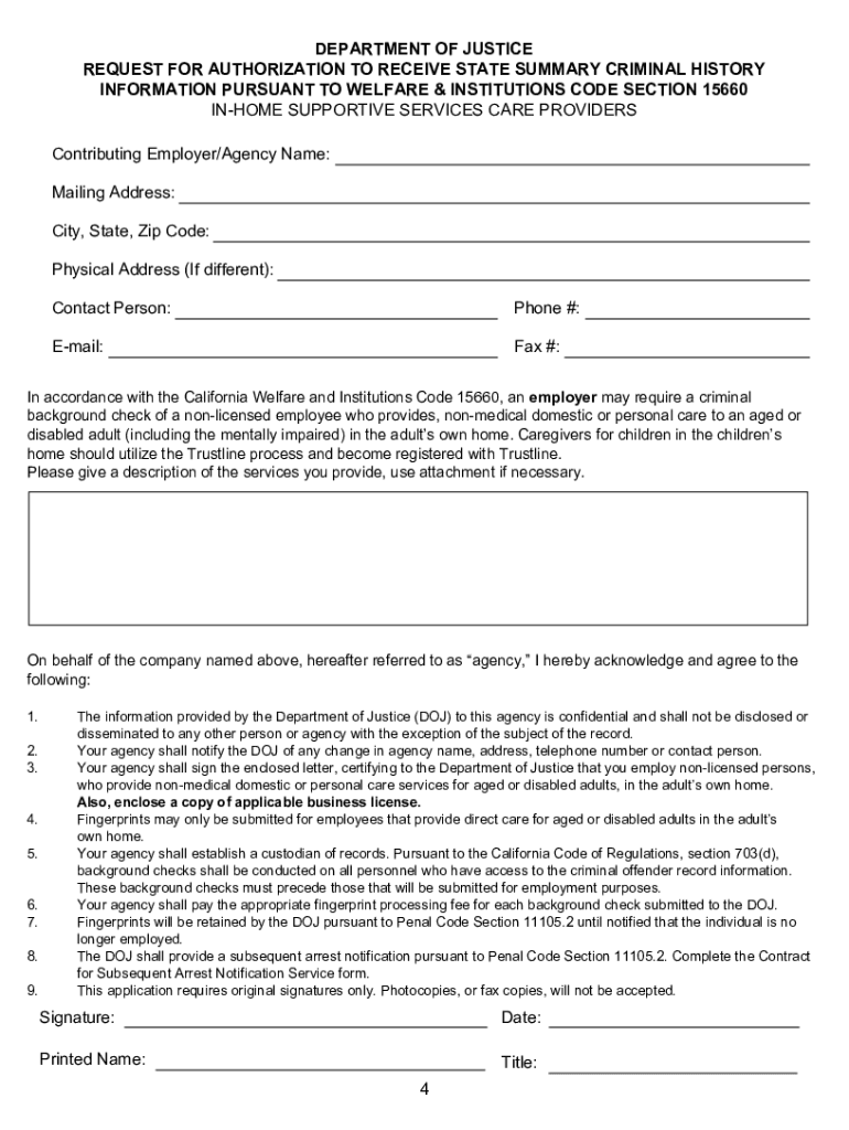 Fillable Online oag ca Fillable Online oag ca Authorization Packet: In ...