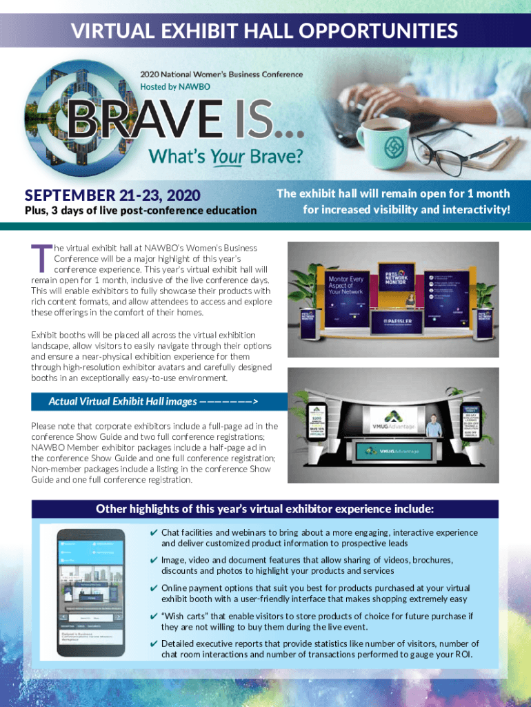 Fillable Online VIRTUAL EXHIBIT HALL OPPORTUNITIES Fax Email Print ...