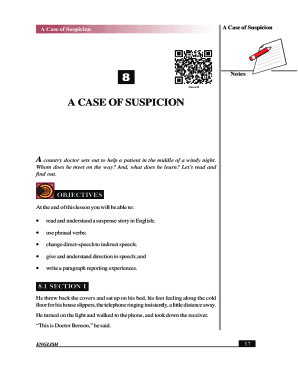 Fillable Online 302EL8 - It's practice materials - A Case of Suspicion ...