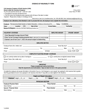 Fillable Online Supplemental-Life-Evidence-of-Insurability-EOI.pdf Fax ...