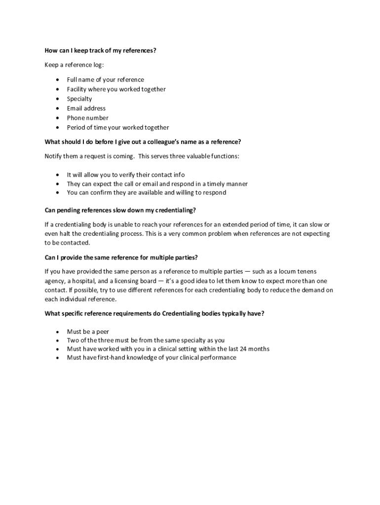 Fillable Online Professional References - Definition, Who to Ask, and ... Fax Email Print ...