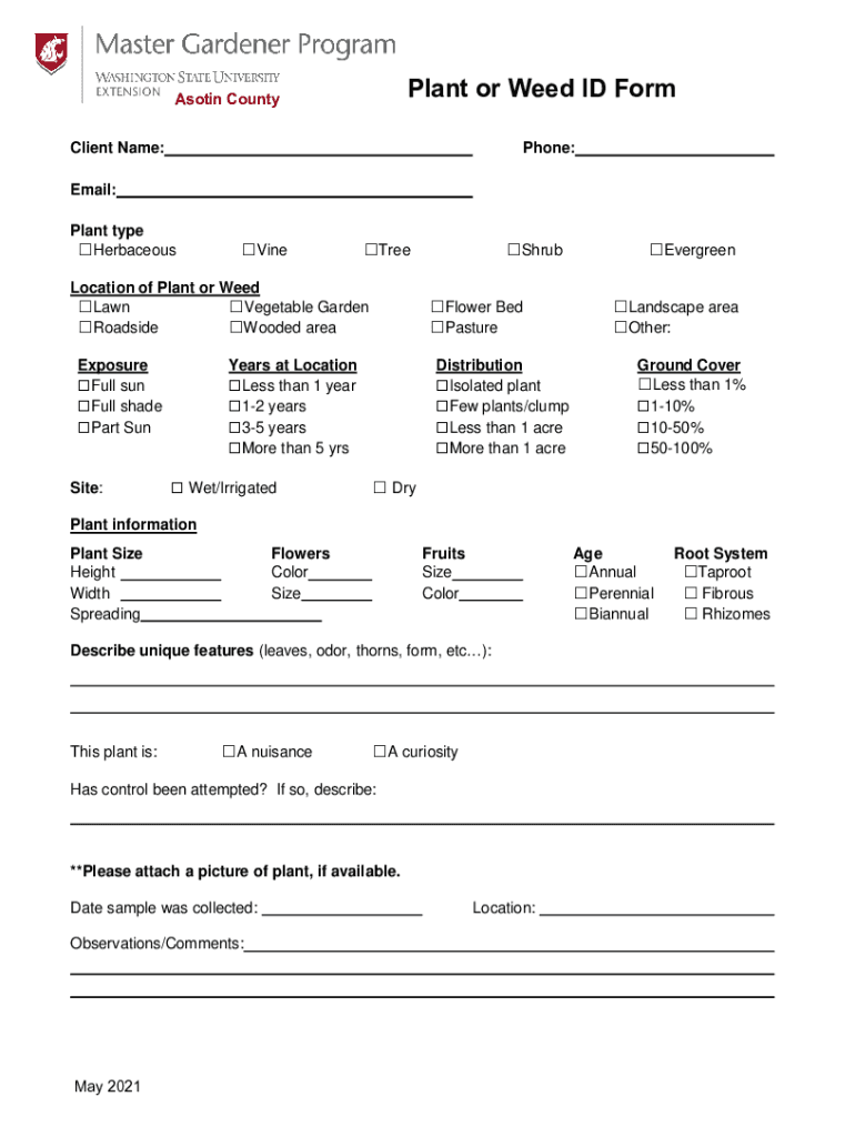 Fillable Online 33 Lawn and Garden Weeds: How to Identify and Control ...