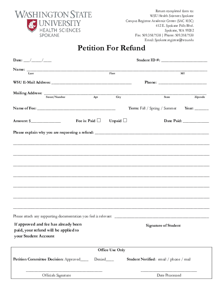 Fillable Online Work Order Request FormFacilities Services - WSU ...