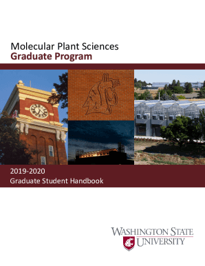 Fillable Online Molecular Plant Sciences Graduate Program - Wsu Fax ...
