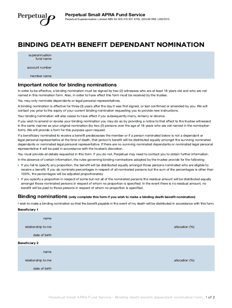 Fillable Online Perpetual Small APRA Fund Service TMD effective 1 ... Fax Email Print - pdfFiller