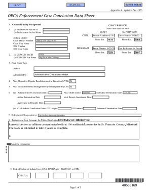 Fillable Online Office of Enforcement and Compliance Assurance (OECA ...