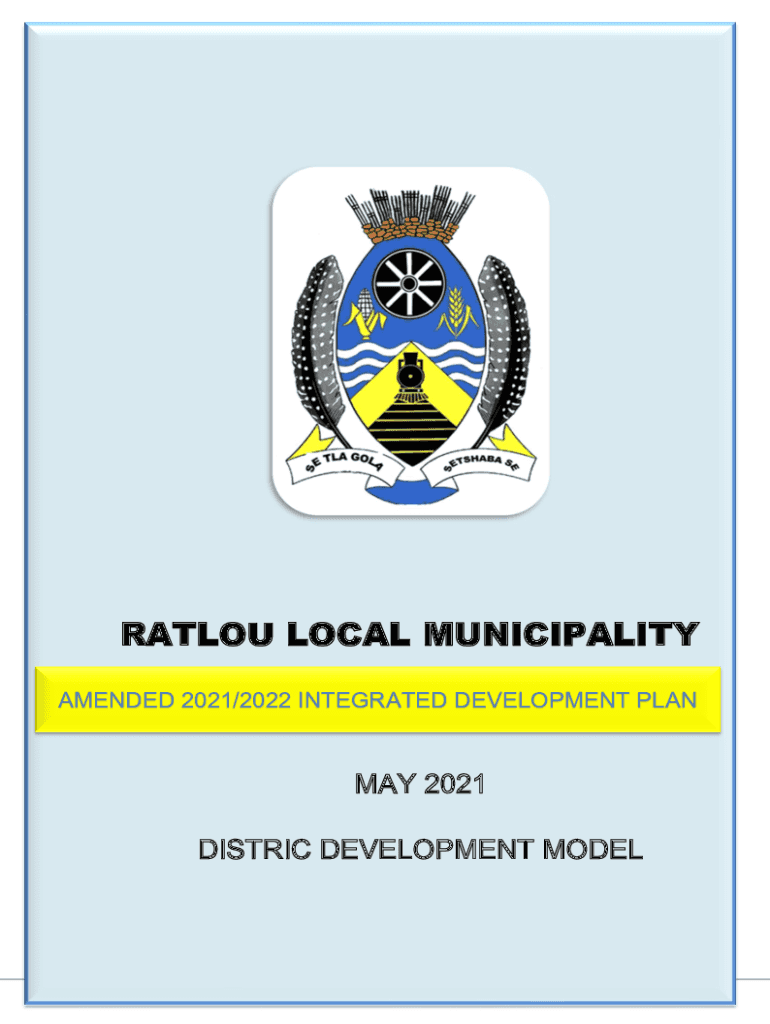 Fillable Online Integrated Development Plan ReVIEW Process ... Fax Email Print - pdfFiller