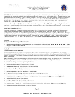 Fillable Online OFLC Announces New Form ETA-9141 for Use Beginning ...