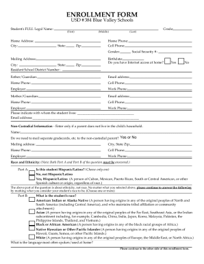 Fillable Online Enrollment and Deferment Forms - One Stop Student ...