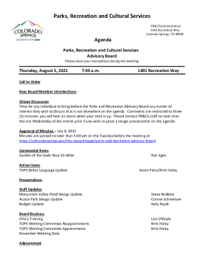 Fillable Online Parks, Recreation and Cultural ServicesCity of Novi Fax Email Print - pdfFiller