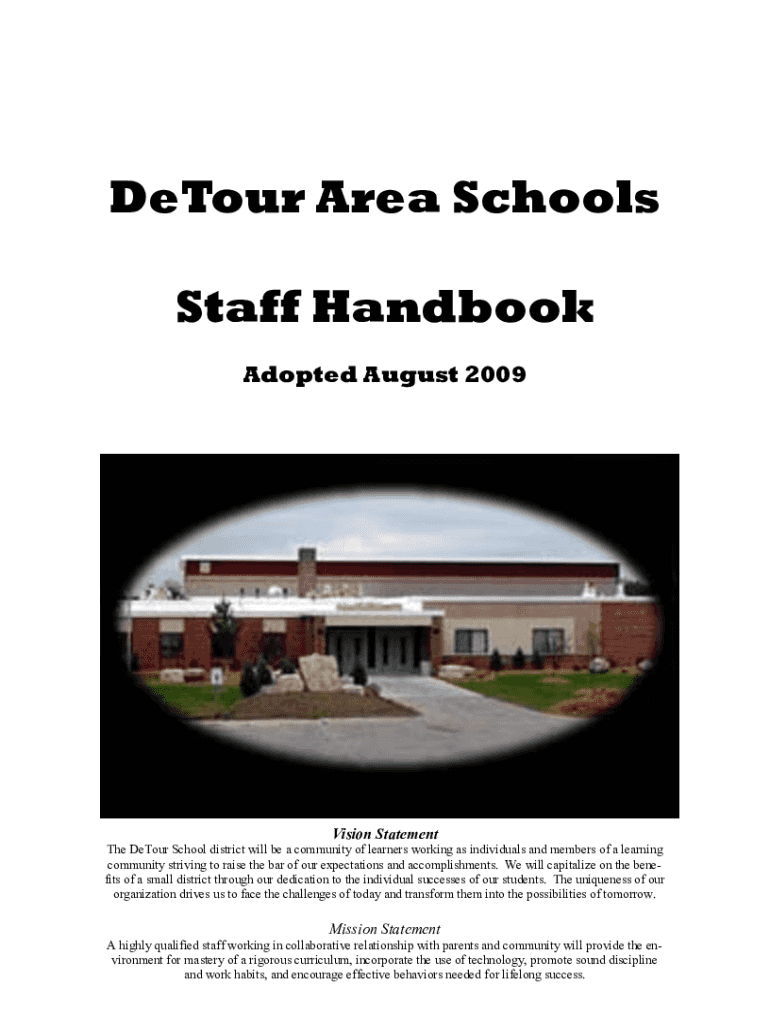 Fillable Online DeTour Area Schools Parent/Student Information Guide ...
