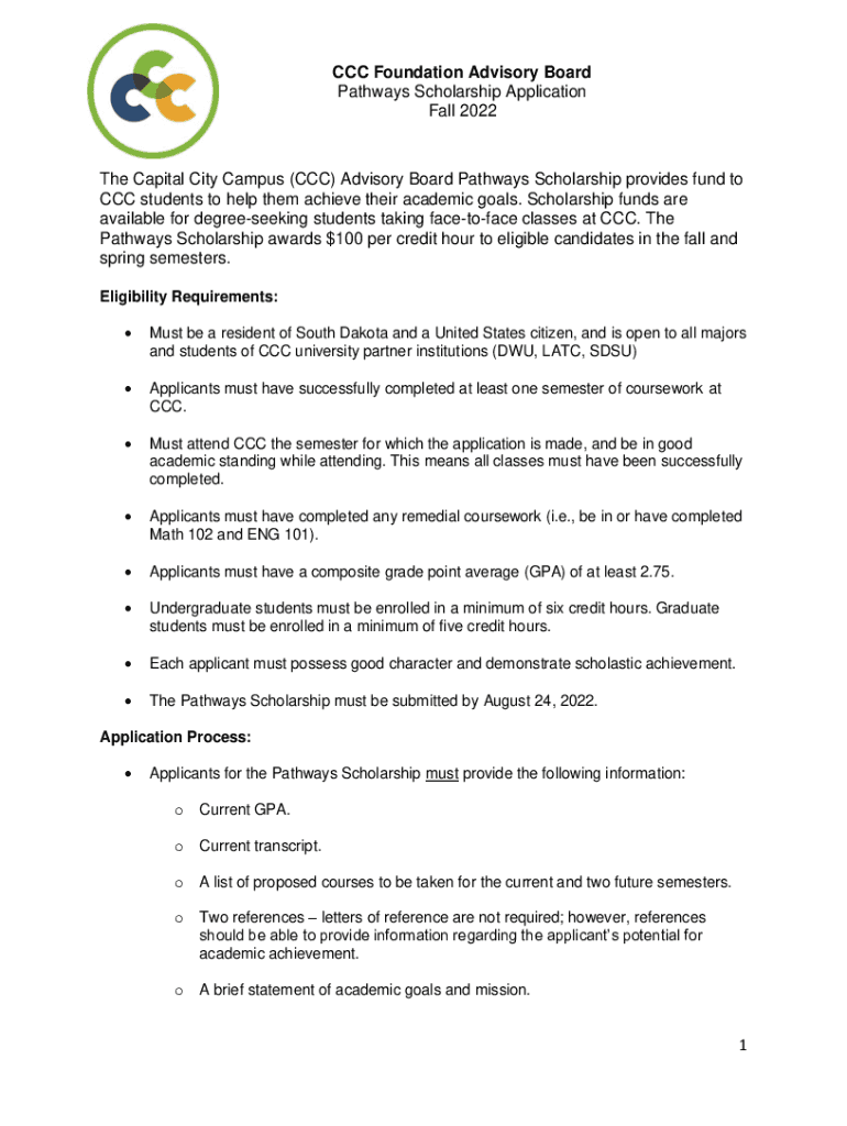 Fillable Online The Capital City Campus (CCC) Advisory Board Pathways ...