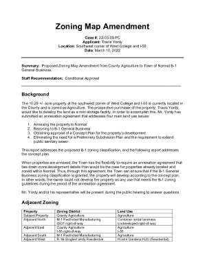 Fillable Online application for zoning map amendment Fax Email Print - pdfFiller