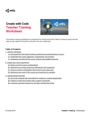 Fillable Online Teacher Training Worksheet Fax Email Print - pdfFiller