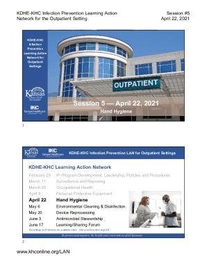 Fillable Online KDHE-KHC Infection Prevention Learning Action Network ...