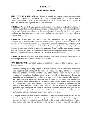 Fillable Online Free Media Liability Release Form - PDFWord - eForms ...