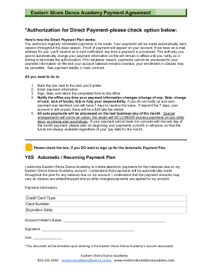 Fillable Online *Authorization for Direct Payment-please check option ...
