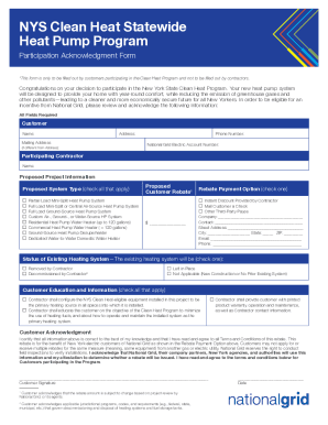 Fillable Online NYS Clean Heat Program Custom Application Fax Email ...