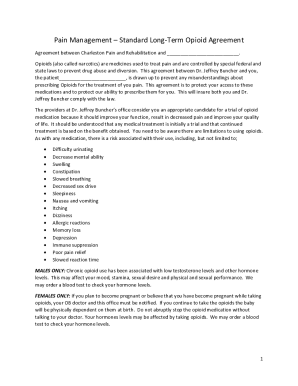 Fillable Online Sample Patient Agreement for Long-term Opioid Therapy 1 ...
