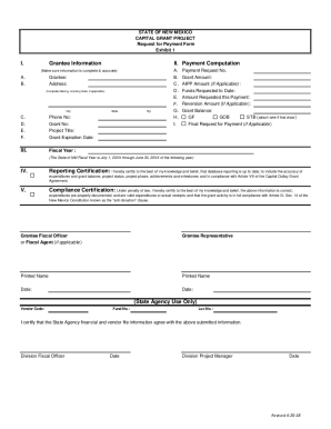 Fillable Online Exhibit 1 Instructions Request for Payment Form - ... Fax Email Print - pdfFiller