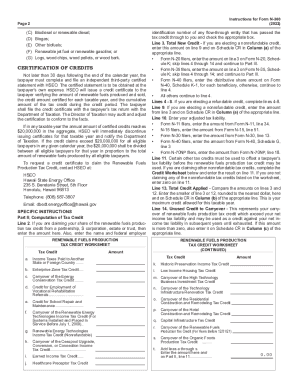 Fillable Online Form N-360 Instructions, Rev. 2022, Instructions For Form N-360 Renewable Fuels ...