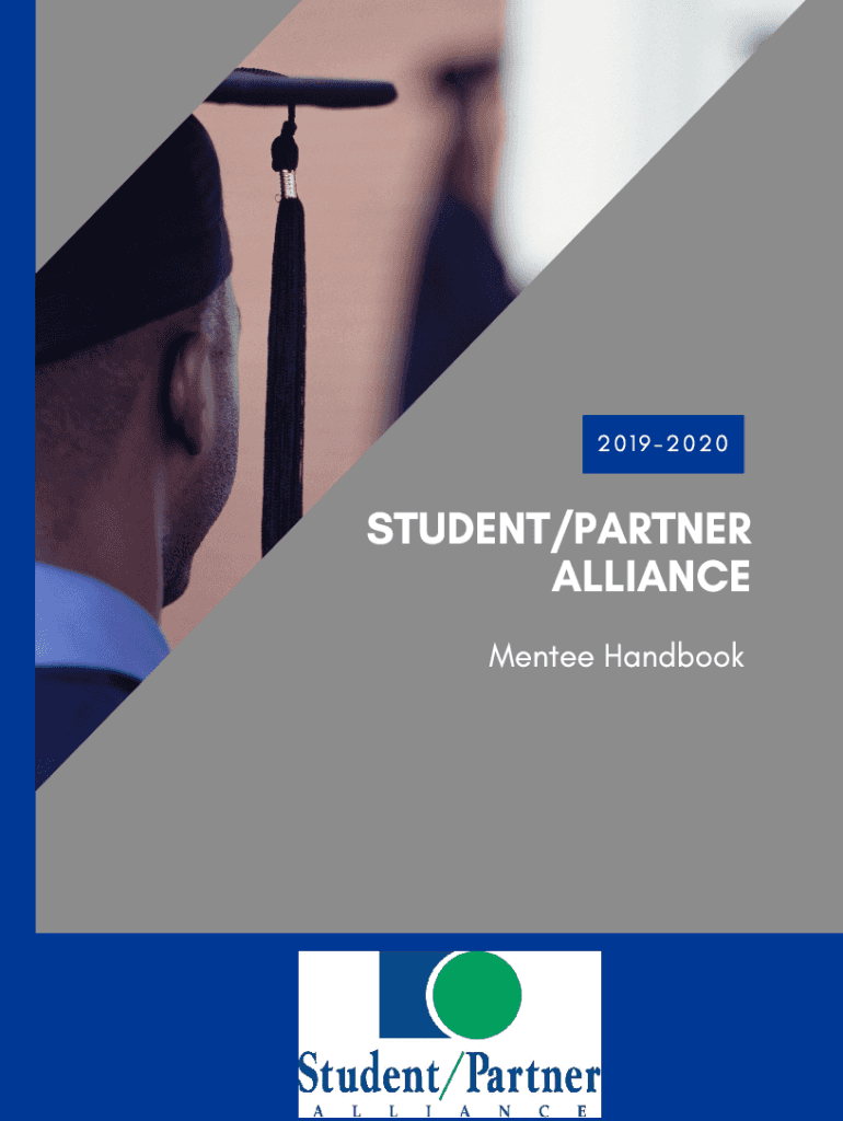 Fillable Online Student/Partner Alliance Mentor Handbook Fax Email ...