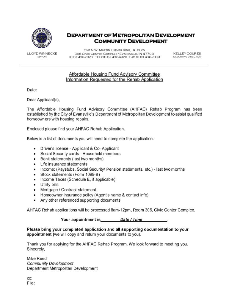 Fillable Online COMMUNITY DEVELOPMENT DEPARTMENT OF ... Fax Email Print - pdfFiller